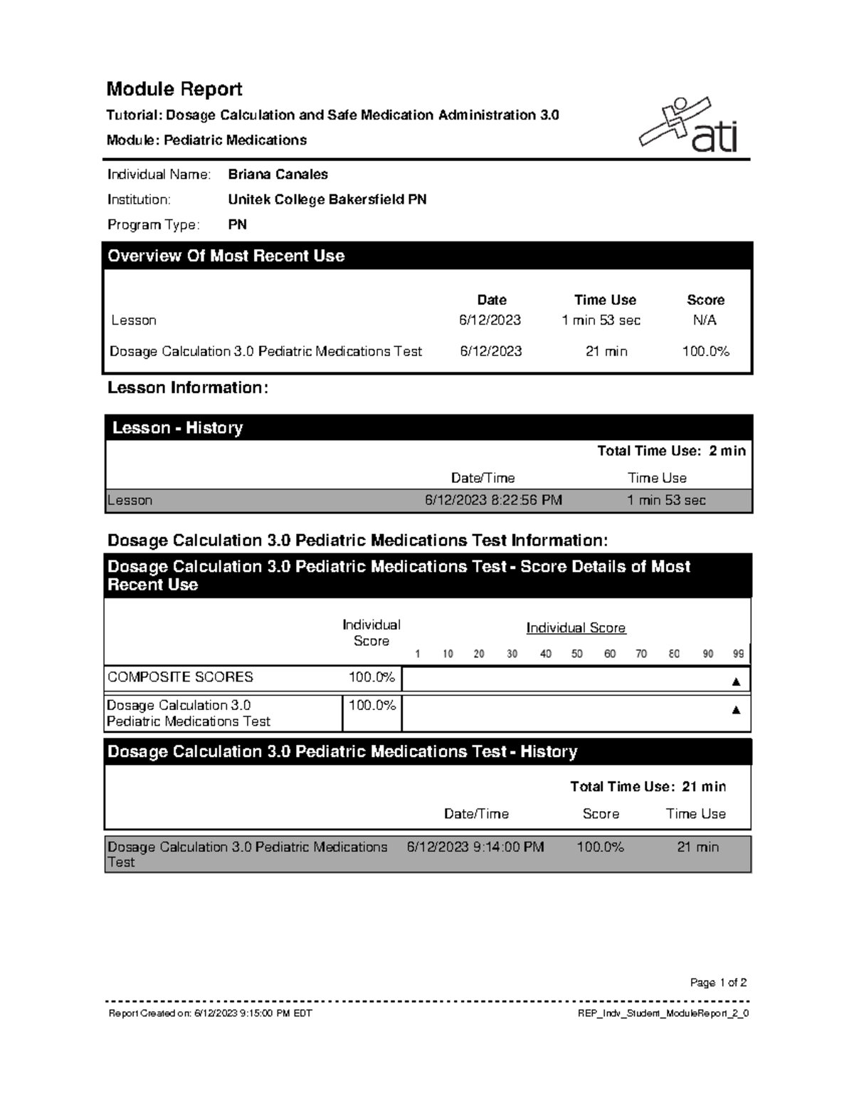 Pediatric Meds - dddss - Module Report Tutorial: Dosage Calculation and ...