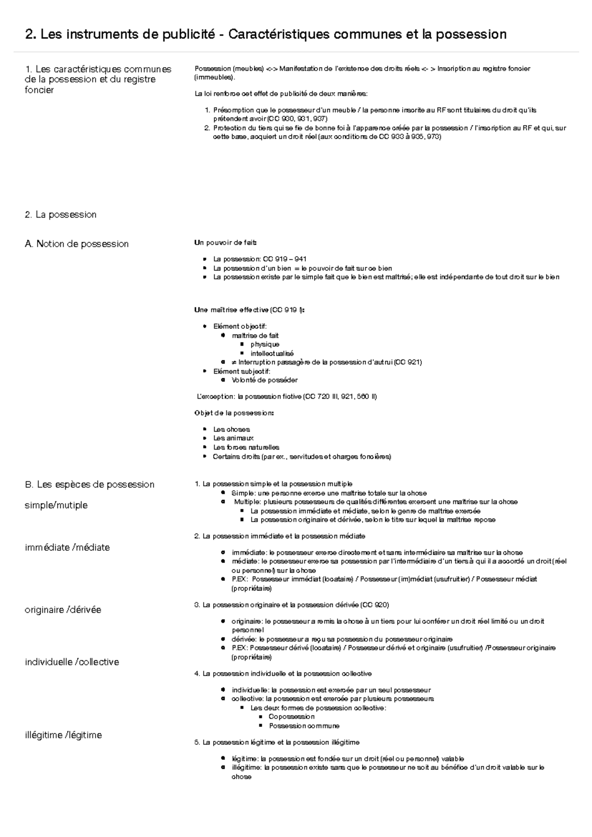 2. Les instruments de publicité - Caractéristiques communes et la ...