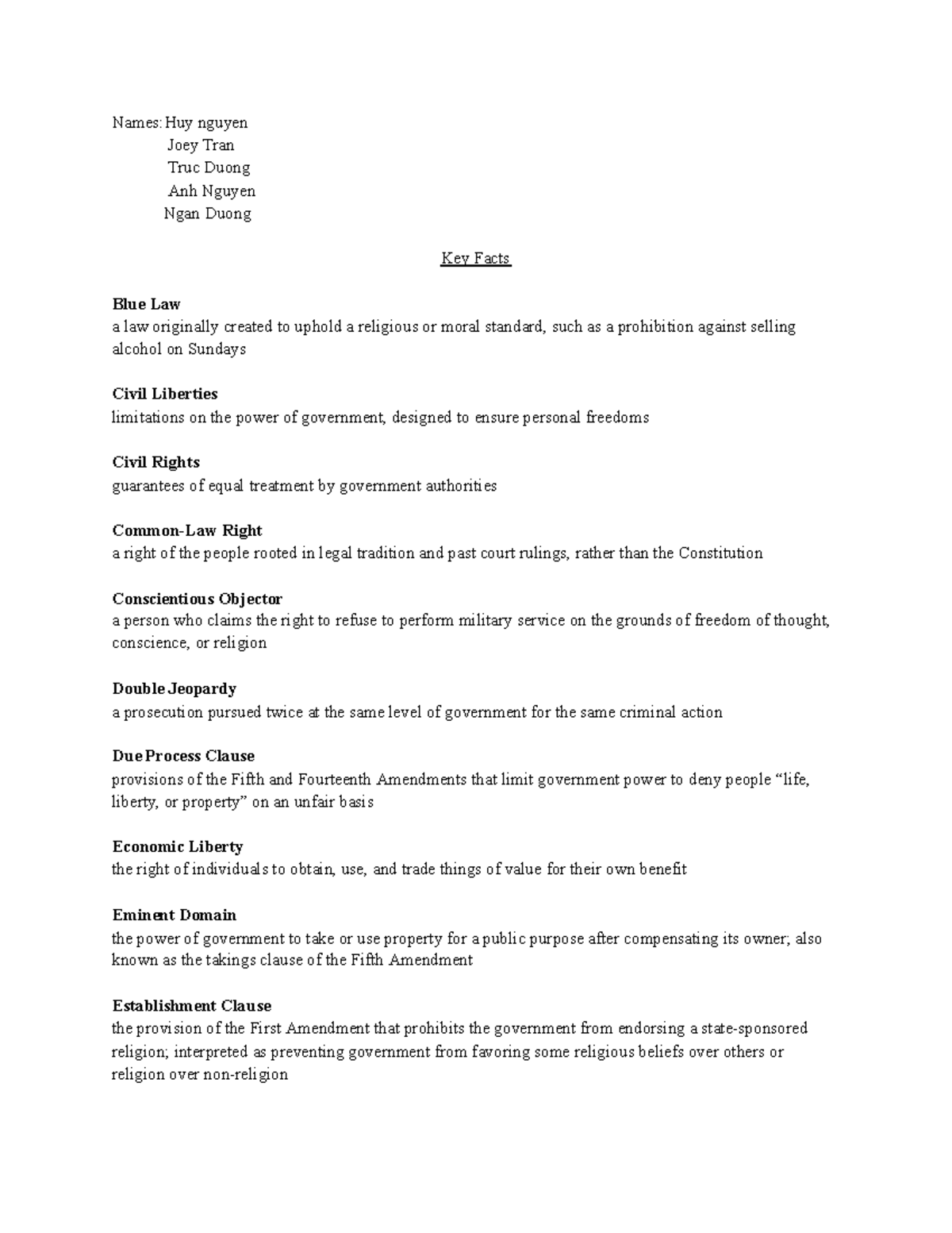 Module 4 - Lecture notes 4 - Names:Huy nguyen Joey Tran Truc Duong Anh ...