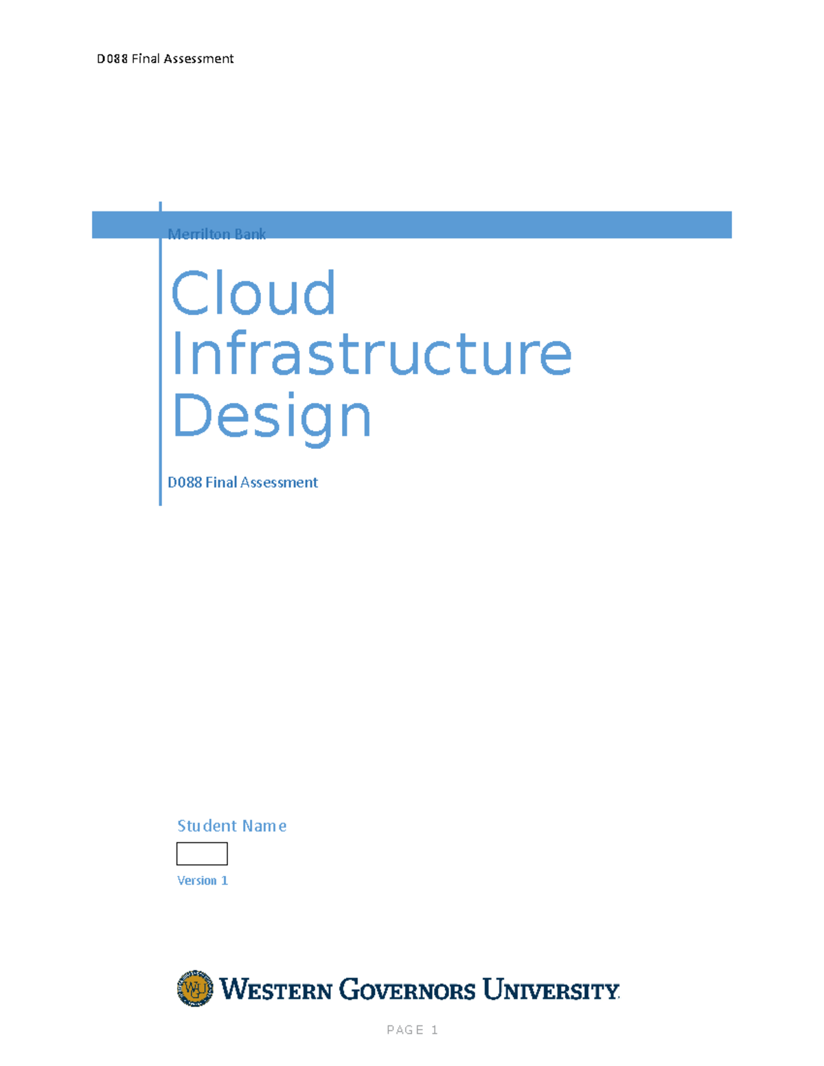Cloud Infrastructure Design - Authentication - Studocu