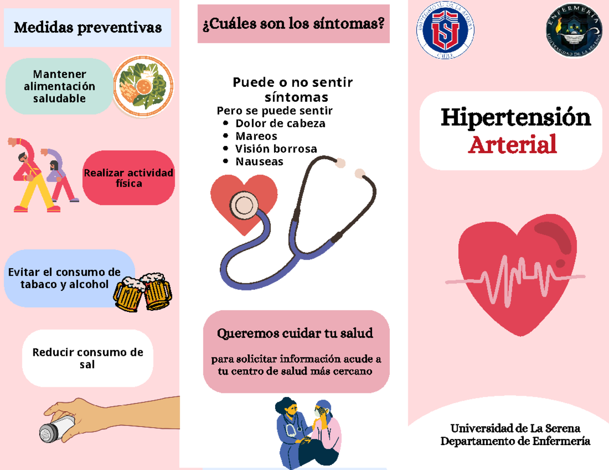 Triptico hipertensión - Reducir consumo de sal Hipertensión Arterial ...