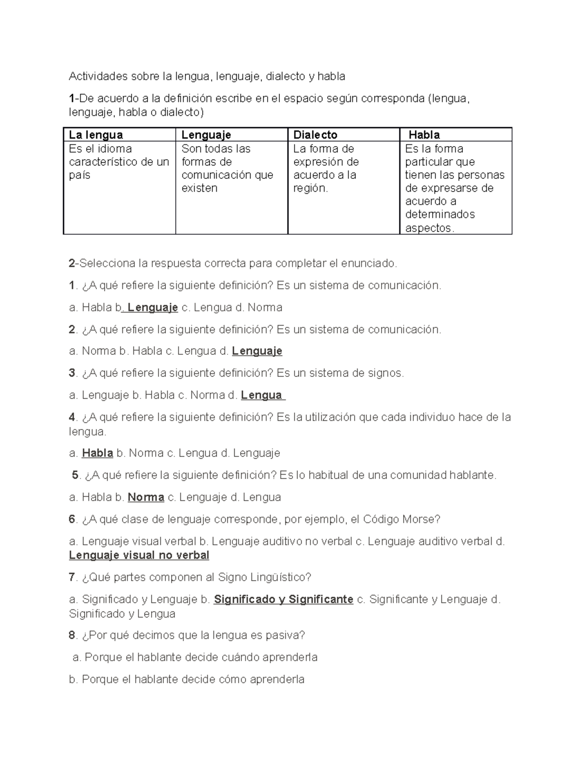 Letra 1 tarea 2 - lectar - Actividades sobre la lengua, lenguaje ...