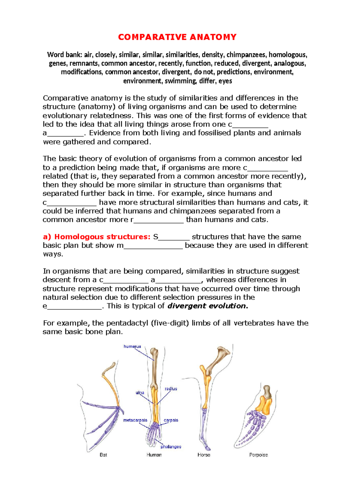 135630 Jul202412554428 Evidencefor Evolution Comparative Anatomyand ...