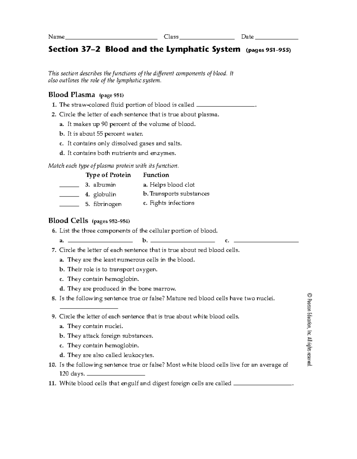 GRW37-2Bloodandthe Lymphatic System - © Pearson Education, Inc. All ...
