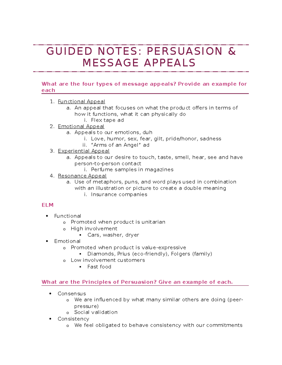 GN-Persuasion - Unit 2 Notes - G U I D E D N O T E S : P E R S U A S I ...