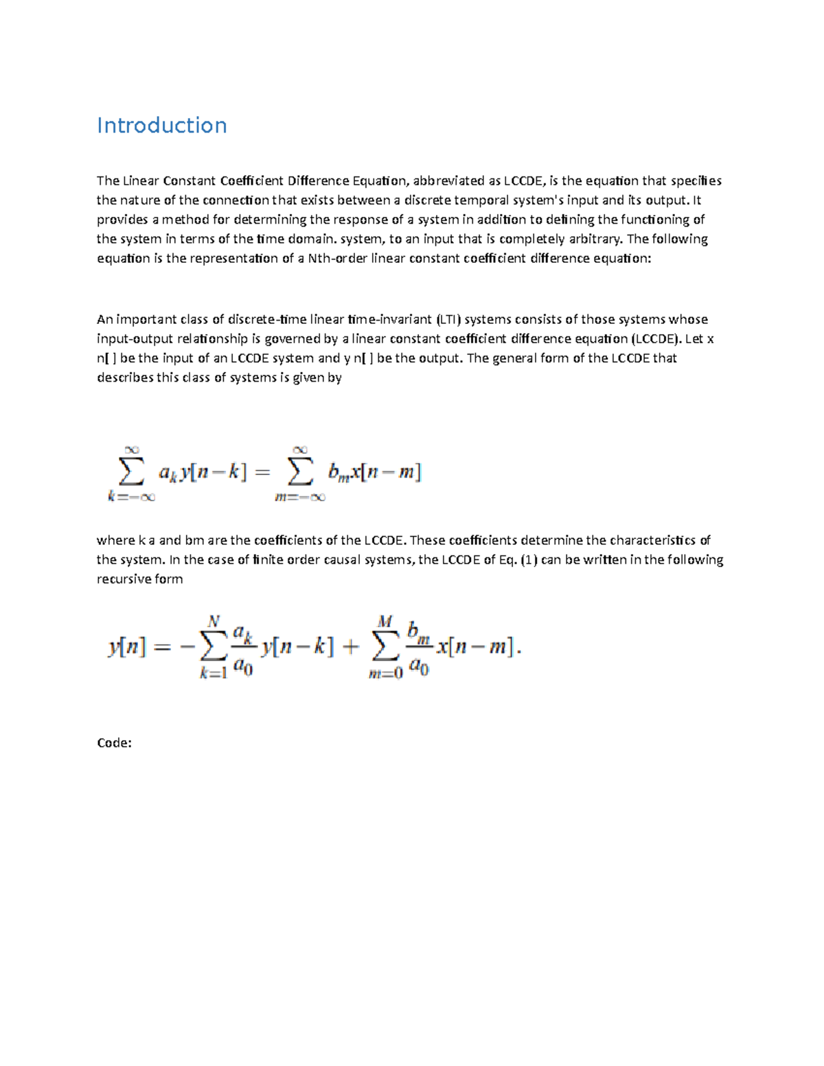 Introduction - All types Ifo - Introduction The Linear Constant ...