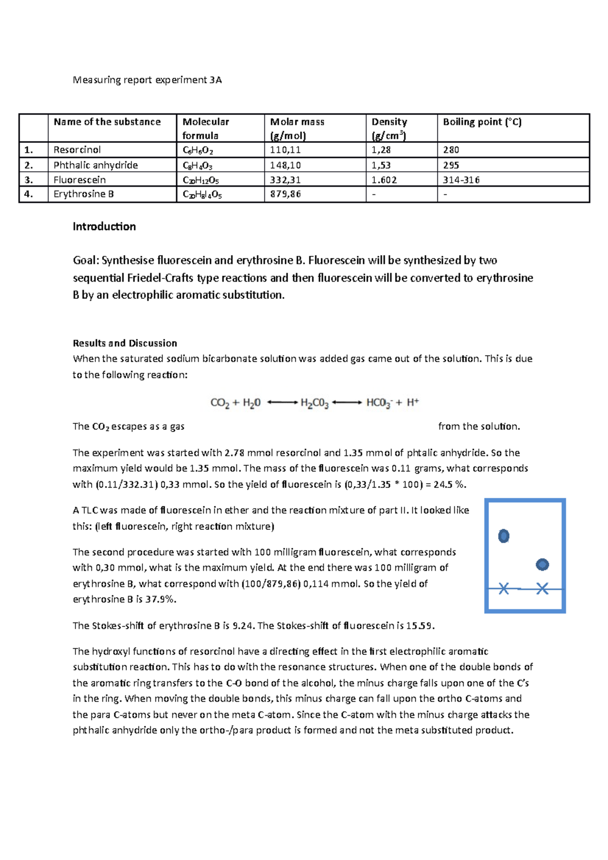 Meetrapport experiment 3A - Measuring report experiment 3A Name of the ...