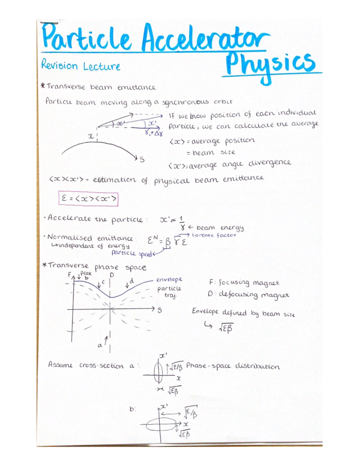Particle Accelerator - Revision tips - Studocu