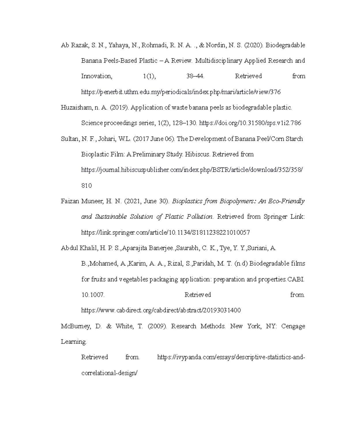 Bibliography - Ab Razak, S. N., Yahaya, N., Rohmadi, R. N. A ...