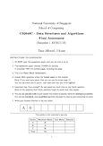 CS2040C - NUS - Data Structures and Algorithms - Studocu