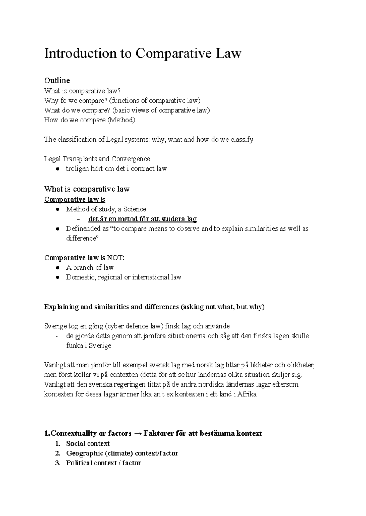 Introduction to Comperative Law - Introduction to Comparative Law ...