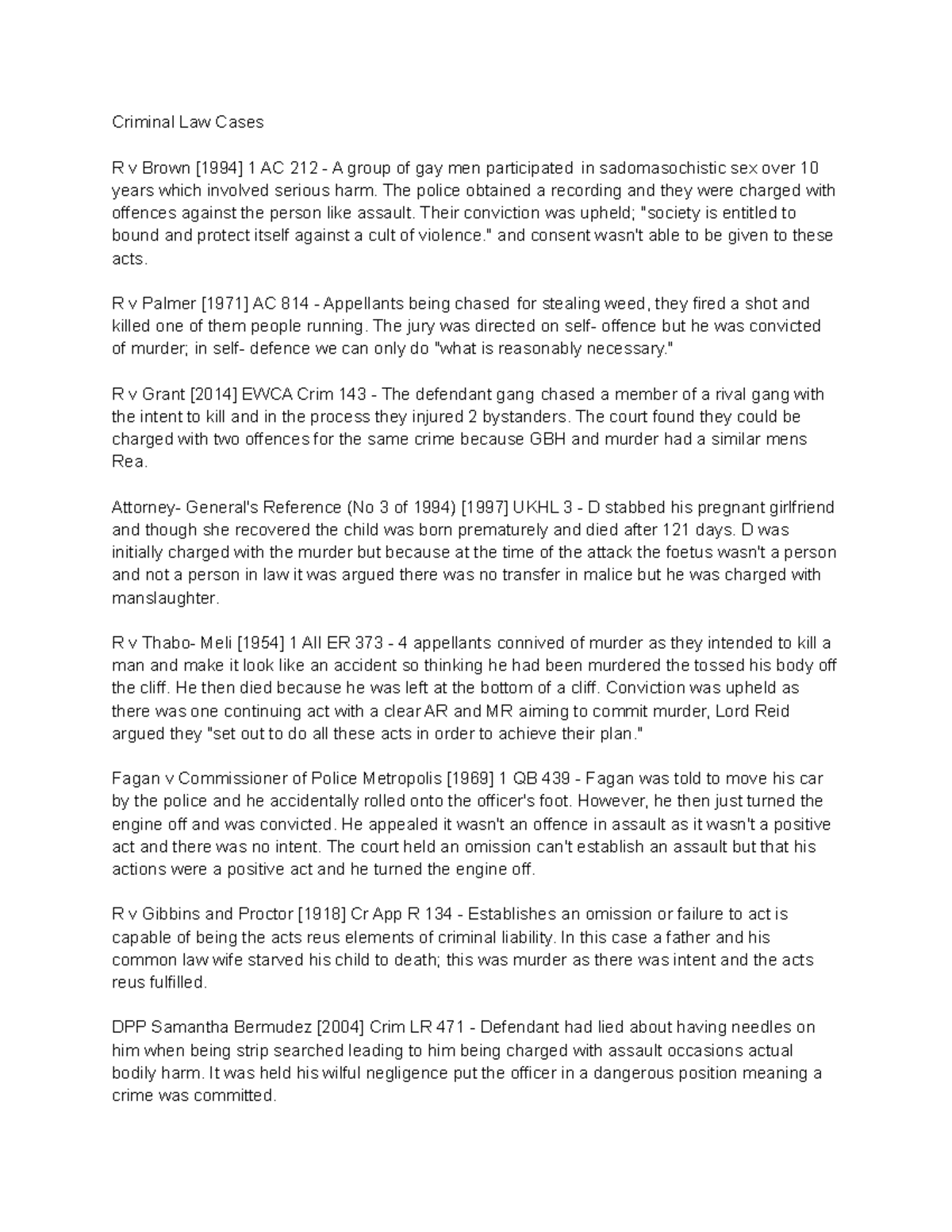 Criminal Law Cases - The police obtained a recording and they were ...