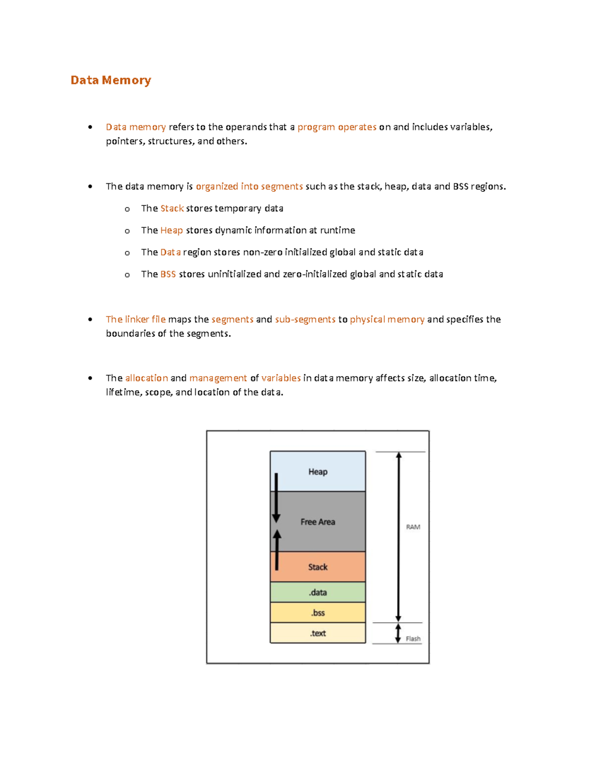 Memory Types, Segments and Management part 2 - Data Memory • Data ...