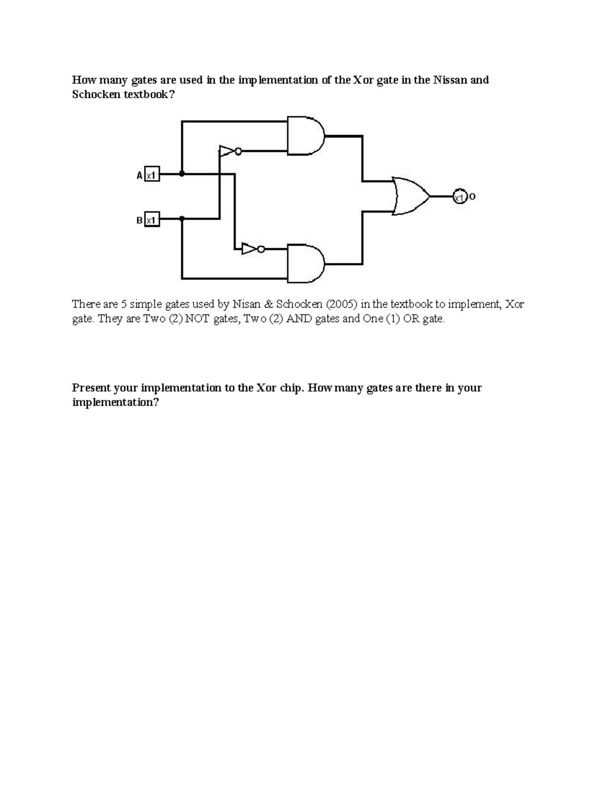 H Discussion Unit 2 - How many gates are used in the implementation of ...