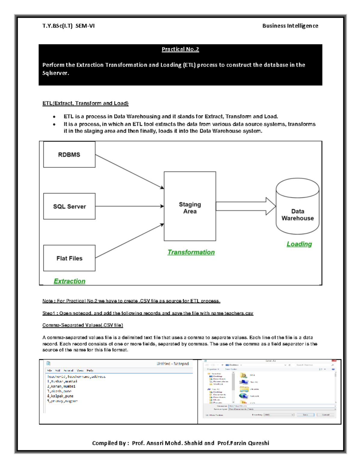 BI Practical No 2 of bussiness inteligence - Perform the Extraction ...
