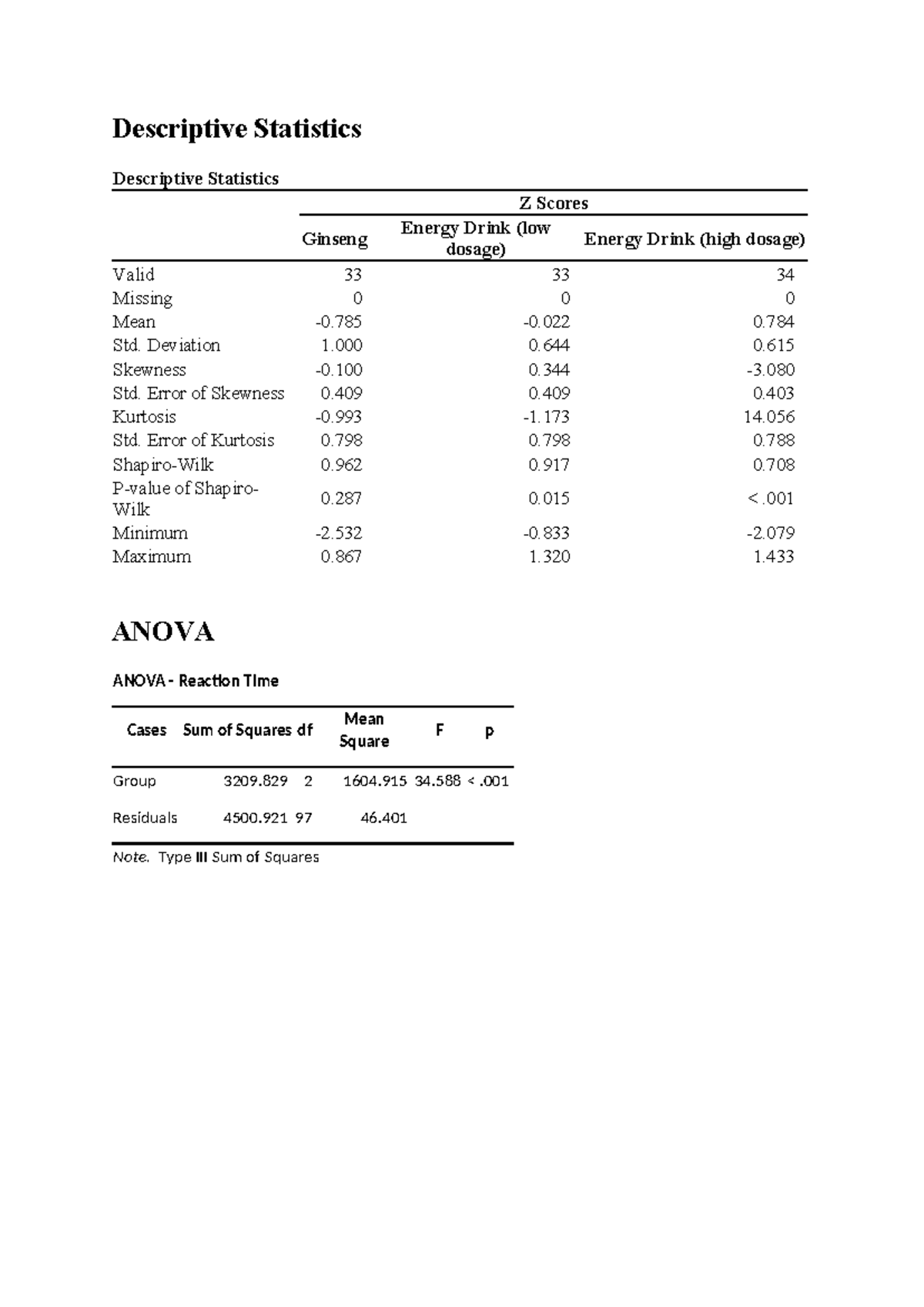 Descriptive Statistics and Inferential Tables 34394463 - Descriptive ...
