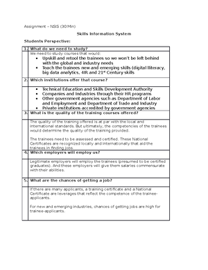 Curriculum Modules - n/a - NOTE: In TESDA, there are Basic, Common, and ...