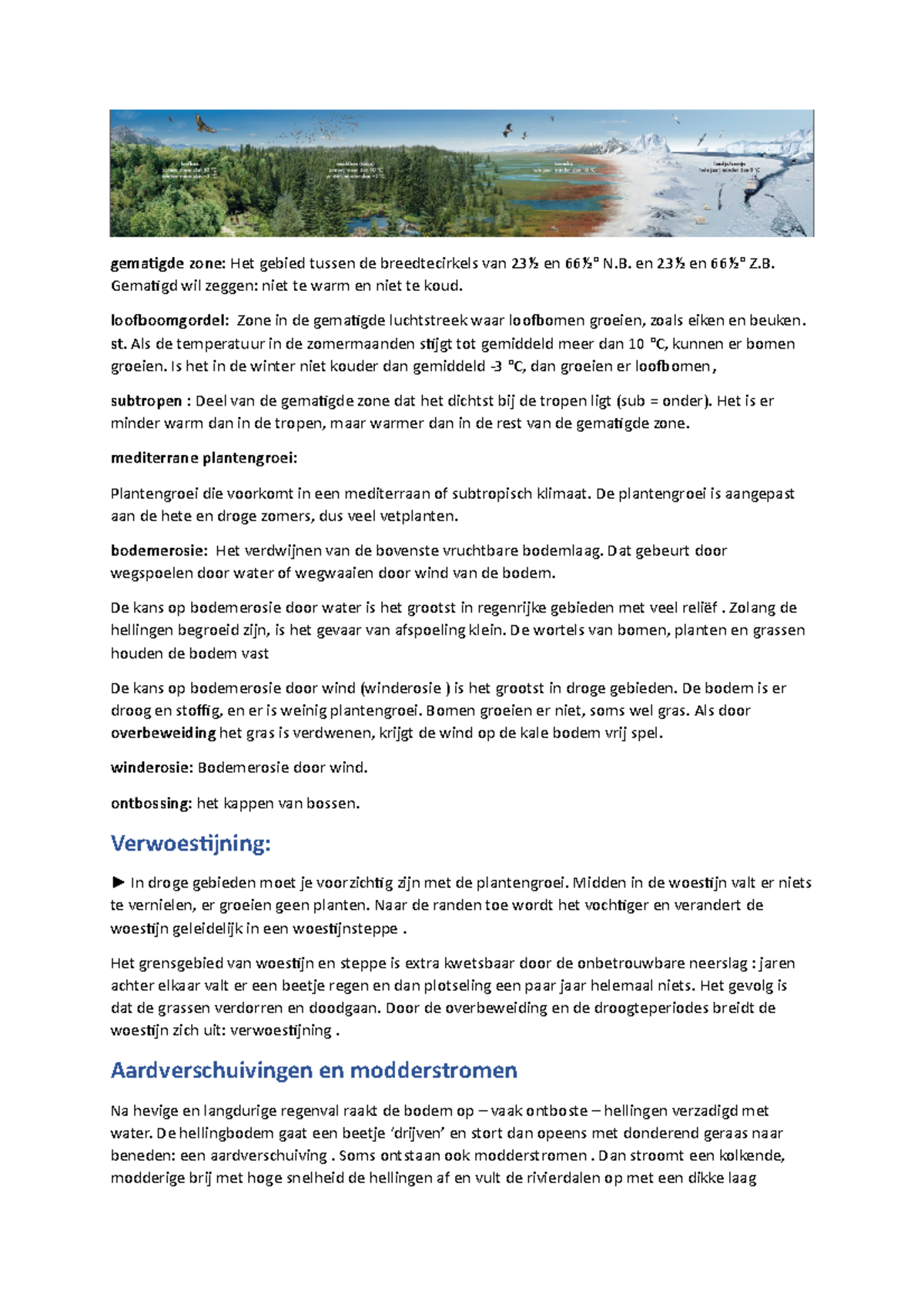 Begrippen GEO bij overleven in europa - gematigde zone: Het gebied ...