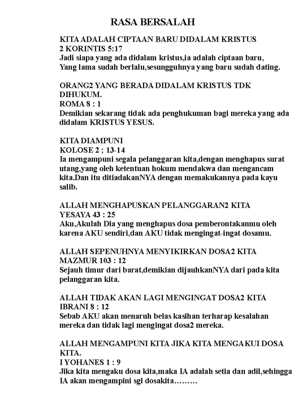 Surat Kuasa - Ayat-Ayat - RASA BERSALAH KITA ADALAH CIPTAAN BARU ...