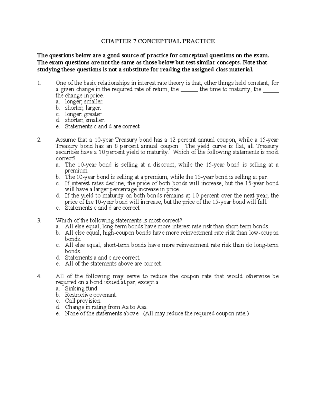 Chapter 7 Conceptual Practice - CHAPTER 7 CONCEPTUAL PRACTICE The ...