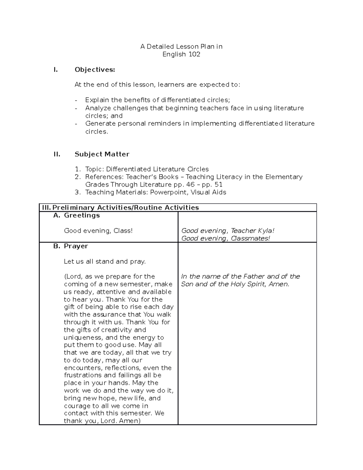 DLP ENG 102- Capunpon - DLP - A Detailed Lesson Plan in English 102 I ...