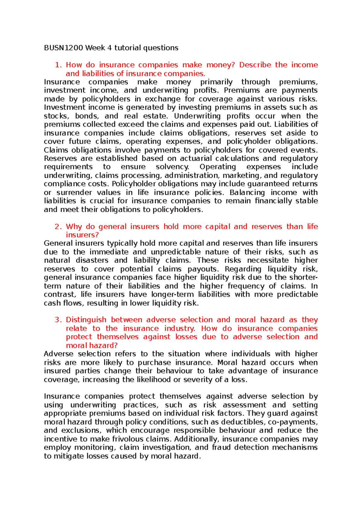 BUSN1200 Week 4 tutorial questions - BUSN1200 Week 4 tutorial questions ...