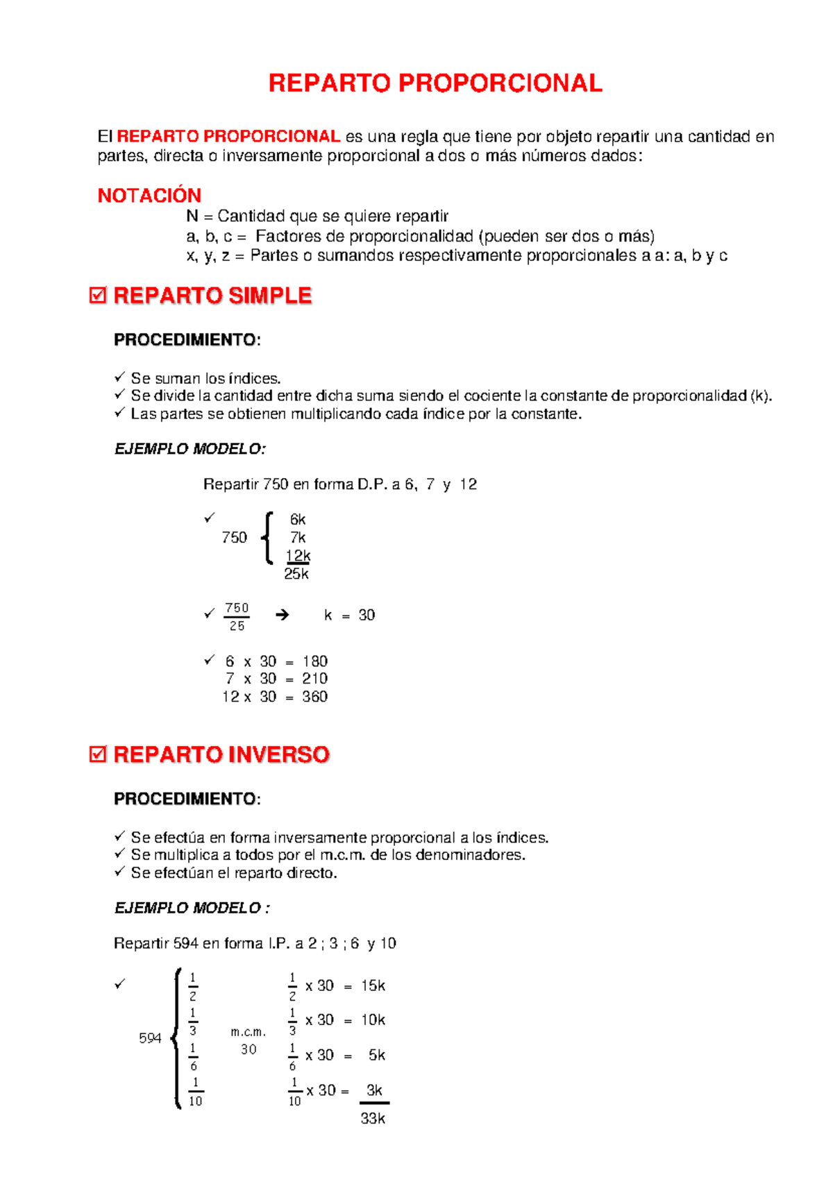 Reparto Proporcional 2023 Recurso - REPARTO PROPORCIONAL El REPARTO ...