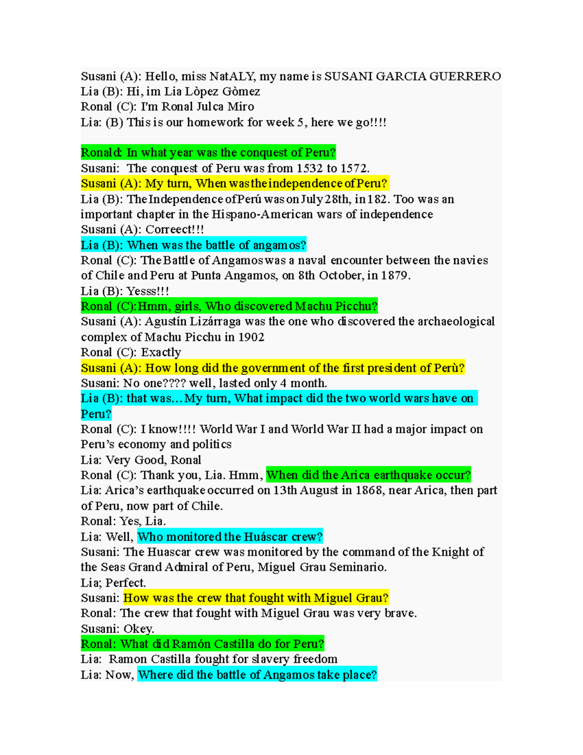 WEEK 5 Through this activity, test your listening comprehension skills ...