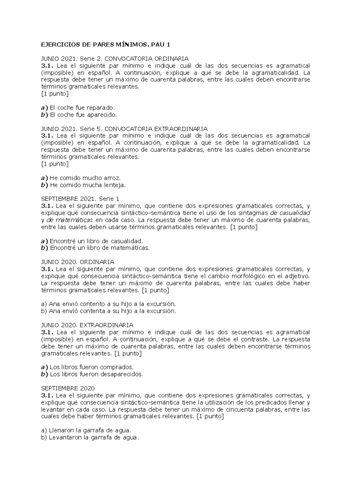 13. 1 Ejercicios PAU Pares mínimos 113. 1 Ejercicios PAU Pares mínimos 1 - EJERCICIOS DE PARES ...