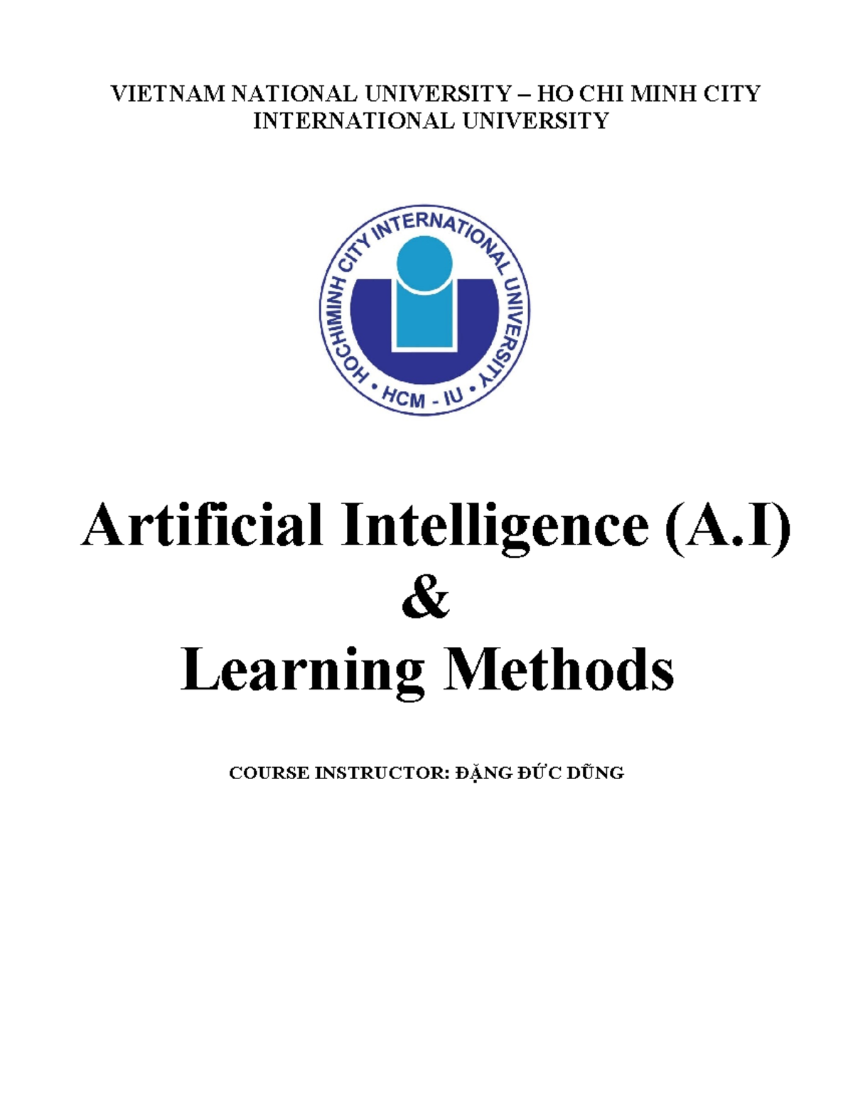 Research Paper - Artificial Intelligence (A.I) & Learning Methods ...