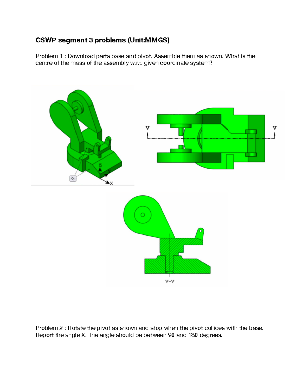 Cswp Segment 3 Practice Test Set Solidworks Youtube