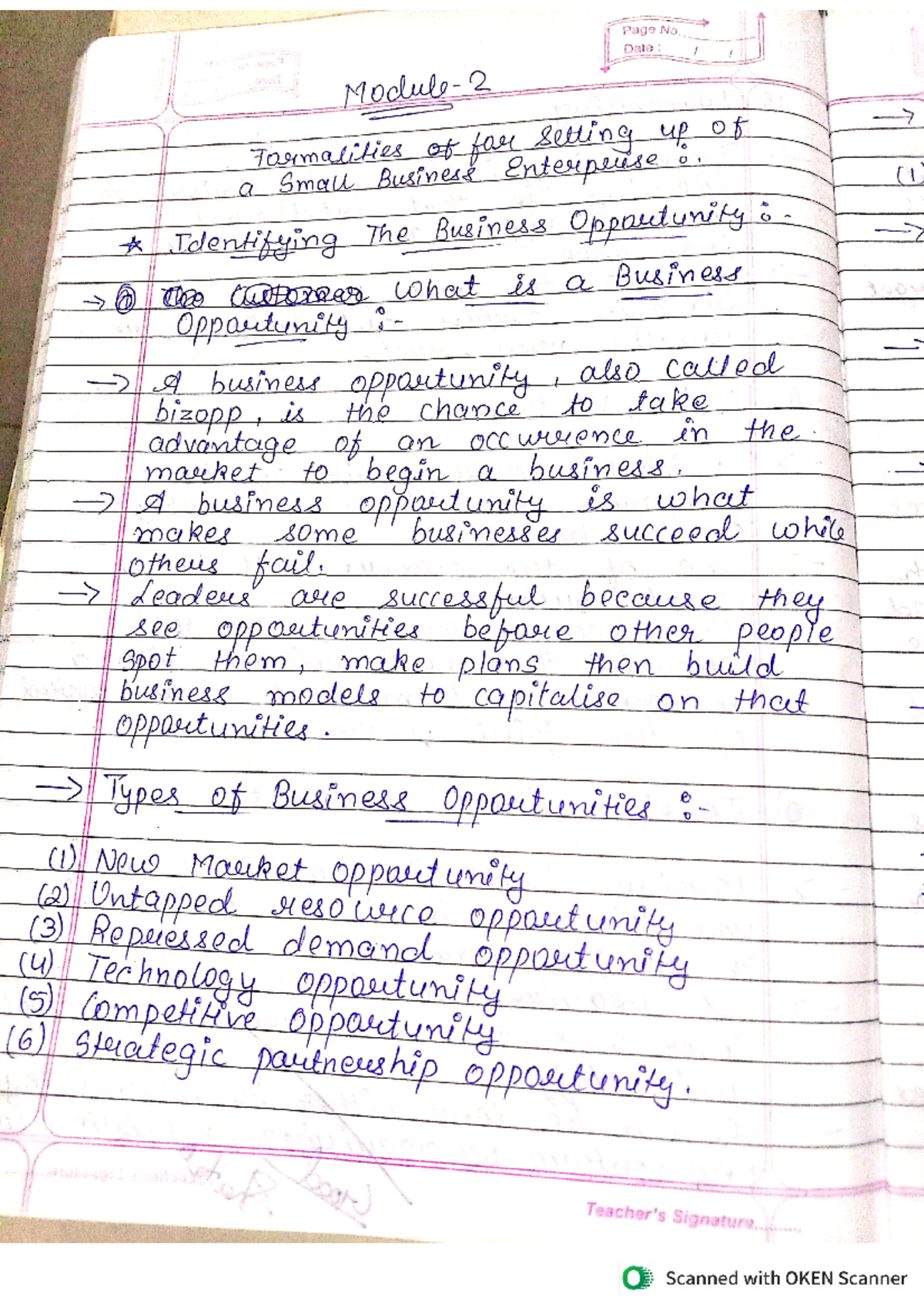 Entrepreneurship module 2 - MBA - Studocu