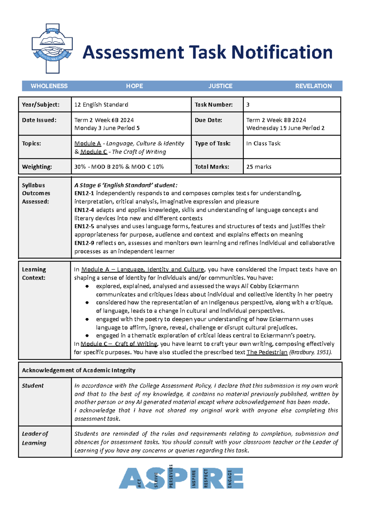 12 Standard 2024 Task 3 Notification - Assessment Task Notification ...