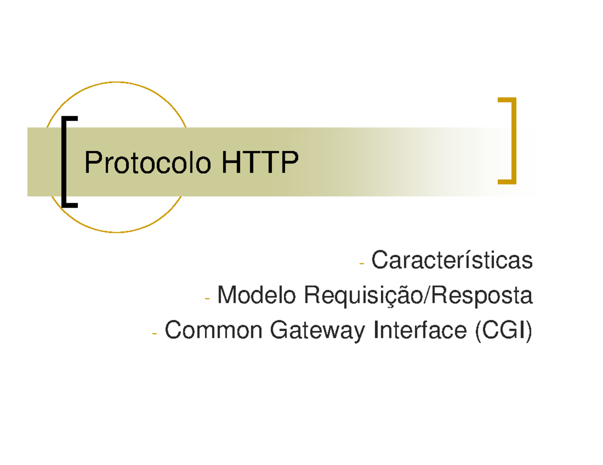 Http Apresentação - Resumo sobre http - Protocolo HTTP ...