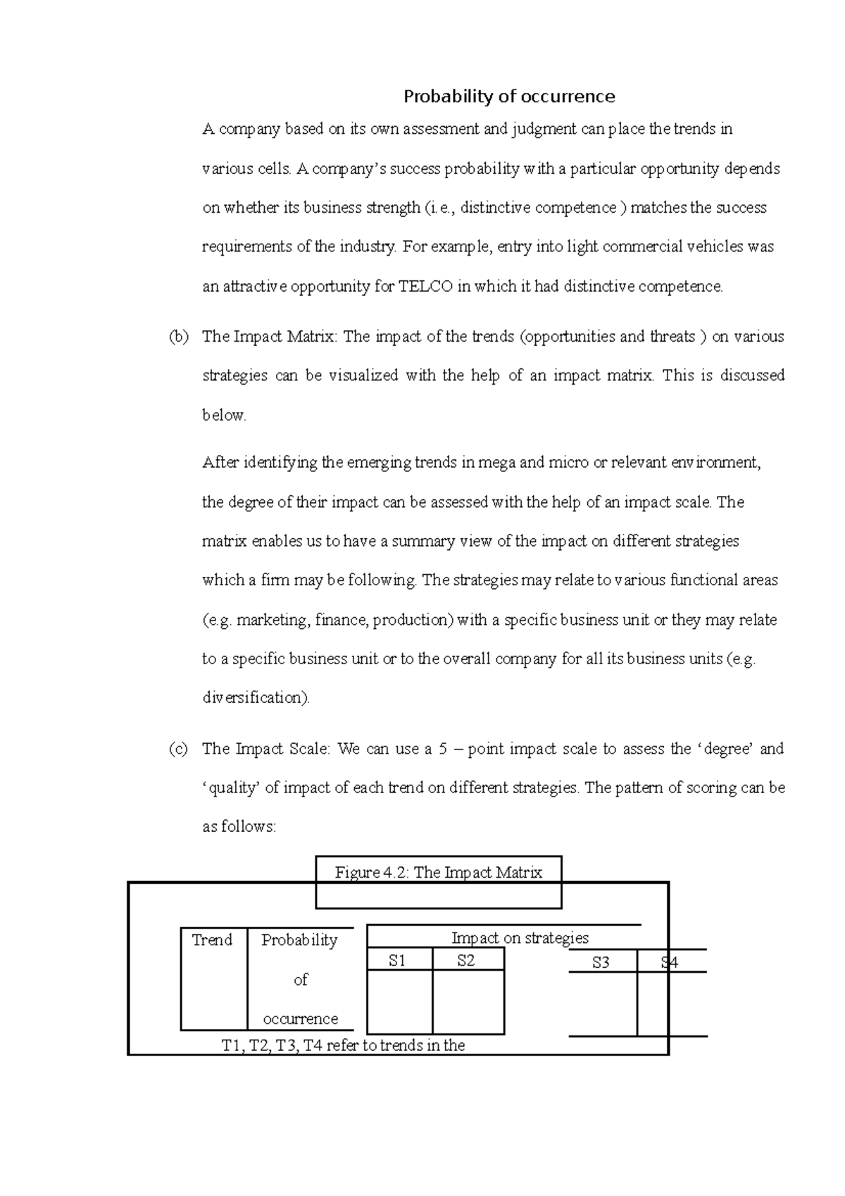 Probability of occurrenc 1 - A company’s success probability with a ...