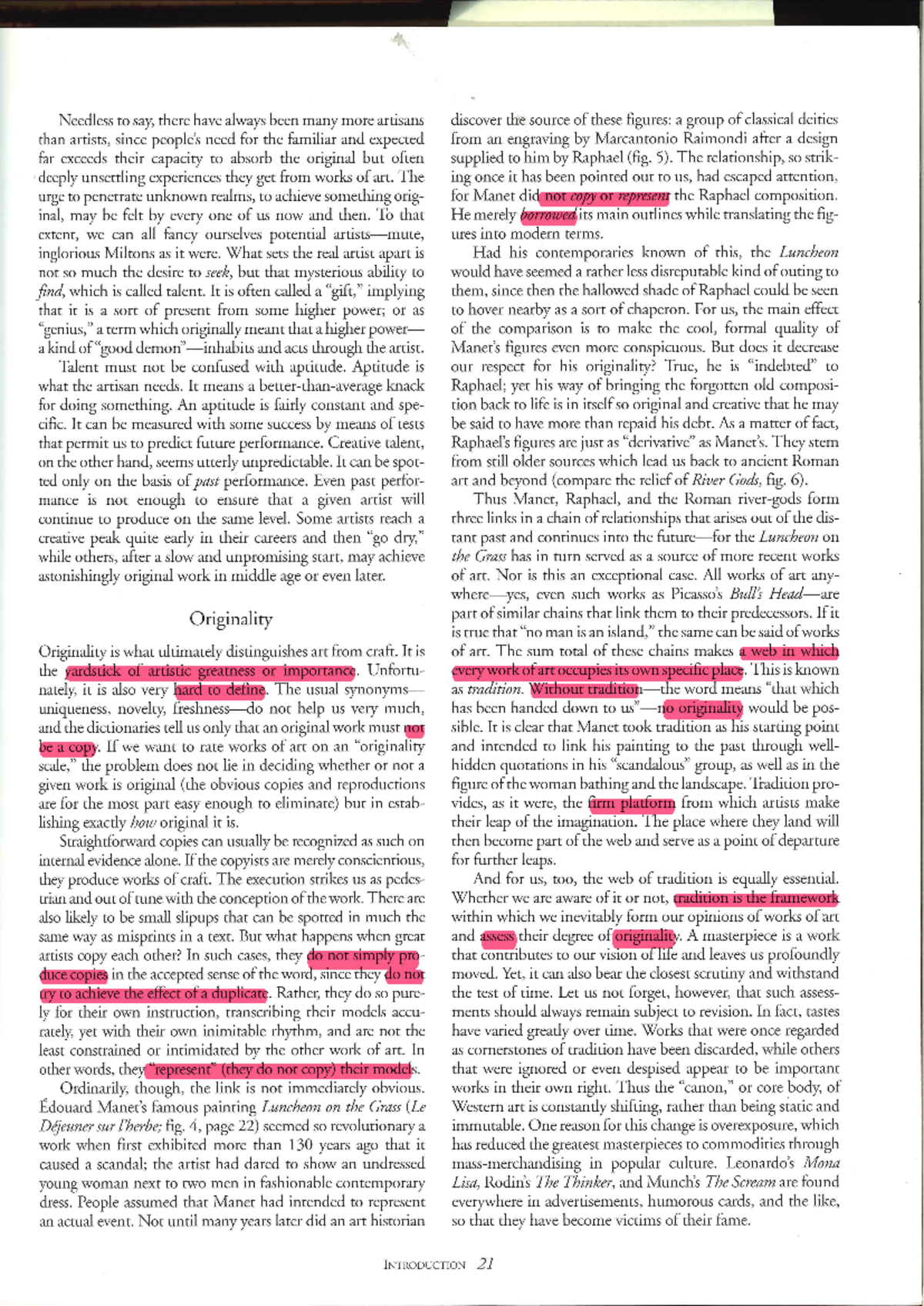 ART History Lesson 3 TEXT - Needless to say, there have always been ...