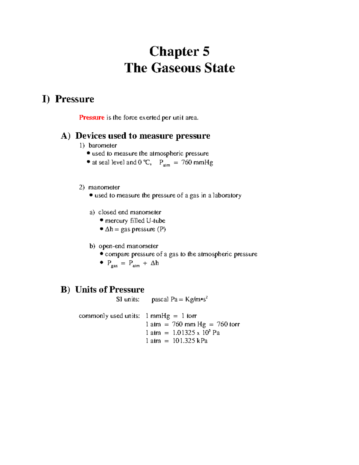 Chapter-5-the-gaseous-state compress - Chapter 5 The Gaseous State I ...