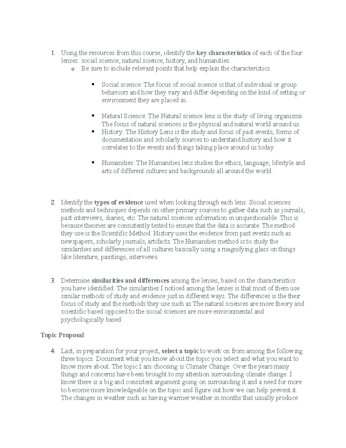 IDS Topic selection - Using the resources from this course, identify ...