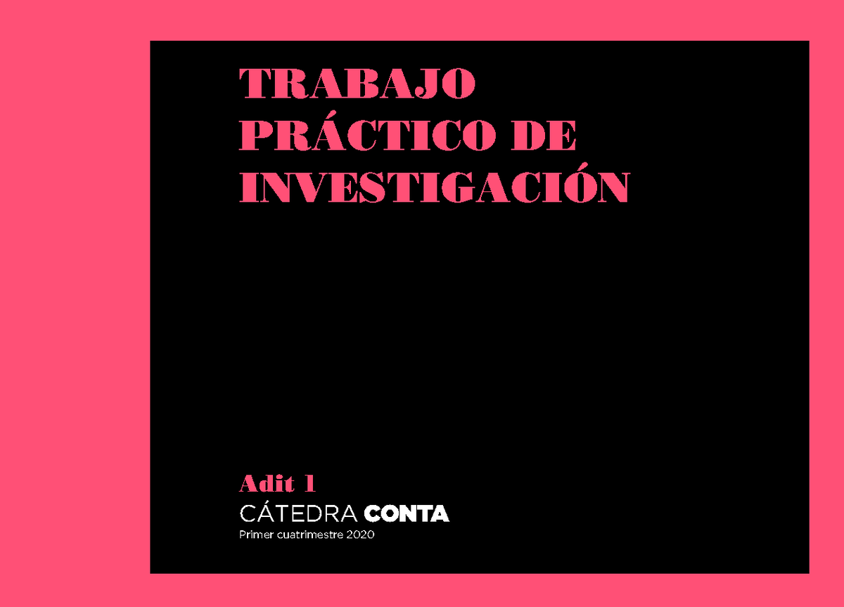 Adit1 TPI - TP ADIT 2023 - TRABAJO PRÁCTICO DE INVESTIGACIÓN Adit 1 ...