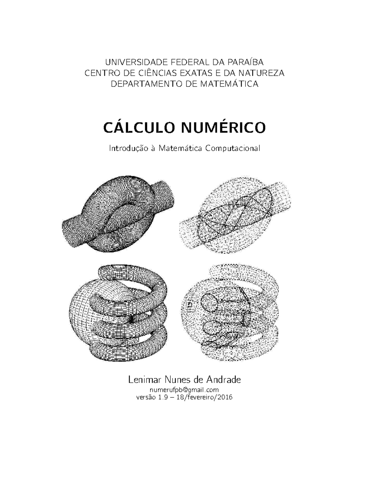 Calc Numerico - fev2016 - LNA - UNIVERSIDADE FEDERAL DA PARA ́IBA ...