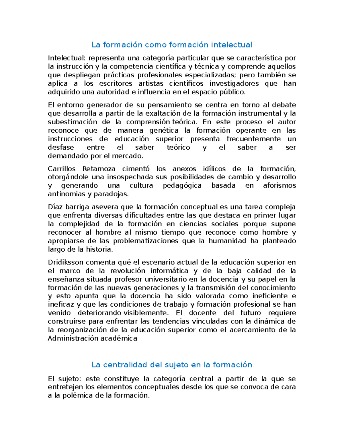 Puntos de formacion - educacion al adulto mayor - La formación como ...