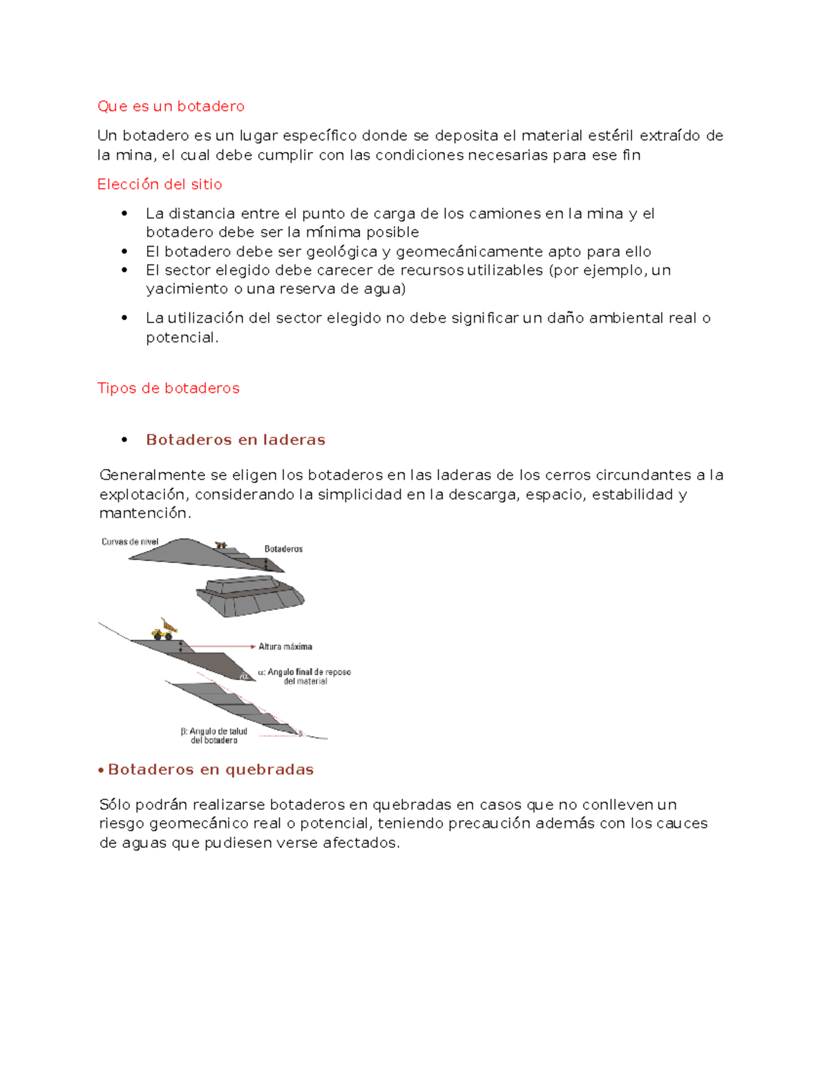 Exposicion de botaderos parte 1 - Que es un botadero Un botadero es un ...