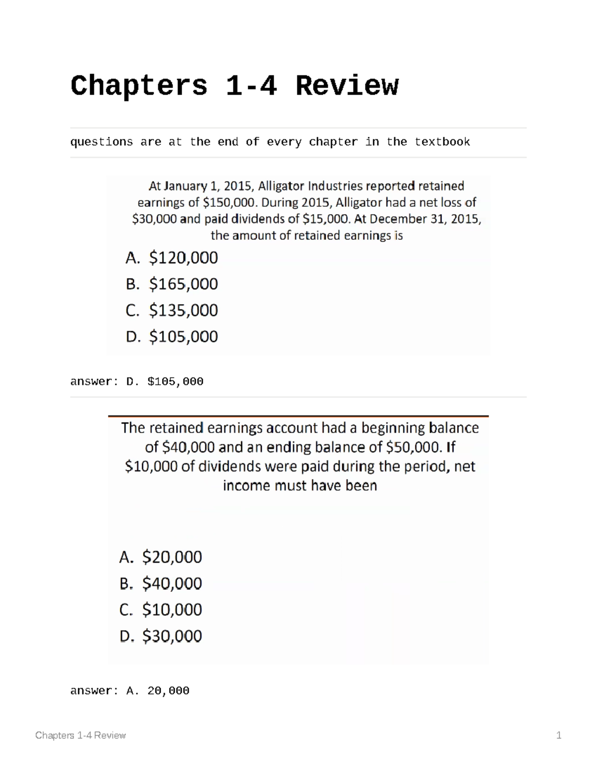 Chapters 1-4 Review - Details chapter 1-4 for the 1st exam - 29:010:203 ...
