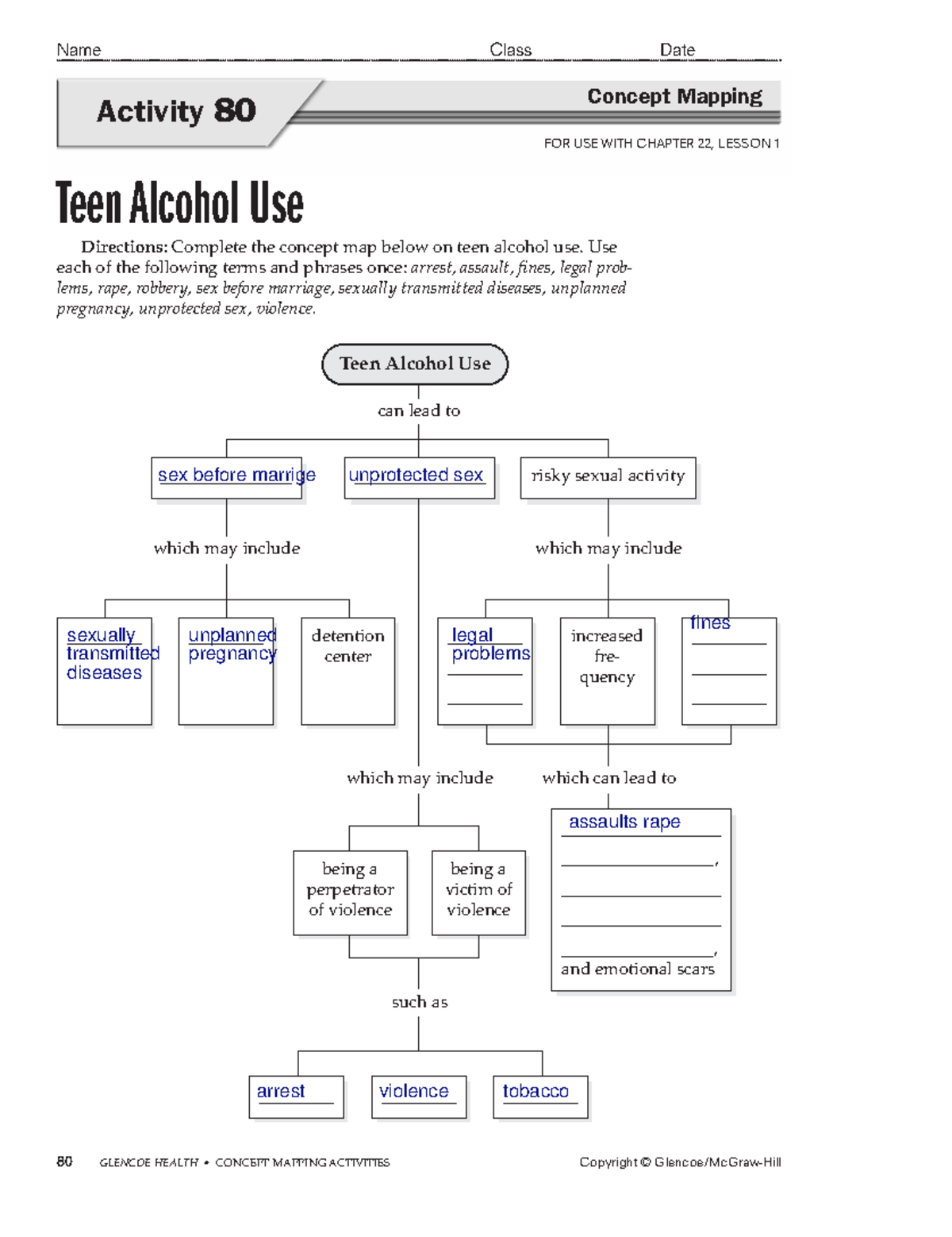 Monae Mc Calebb - hj ngbrfev - Teen Alcohol Use Directions: Complete ...