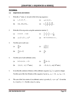 PYQ SM025 - Questions of math from year 2022 - MATHEMATICS 2 SM Past Year Collections 2018 ...