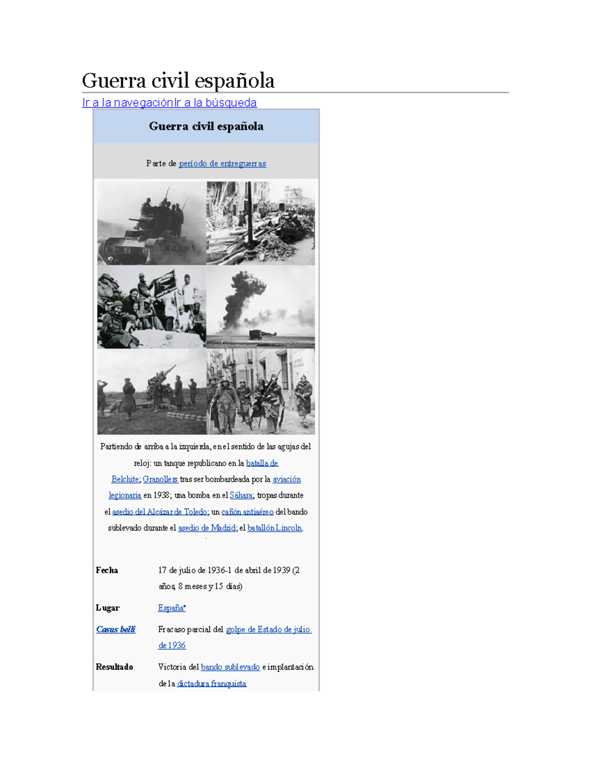 Guerra civil española - aaaaaaaaaaaaaaaaa - Guerra civil española Ir a ...