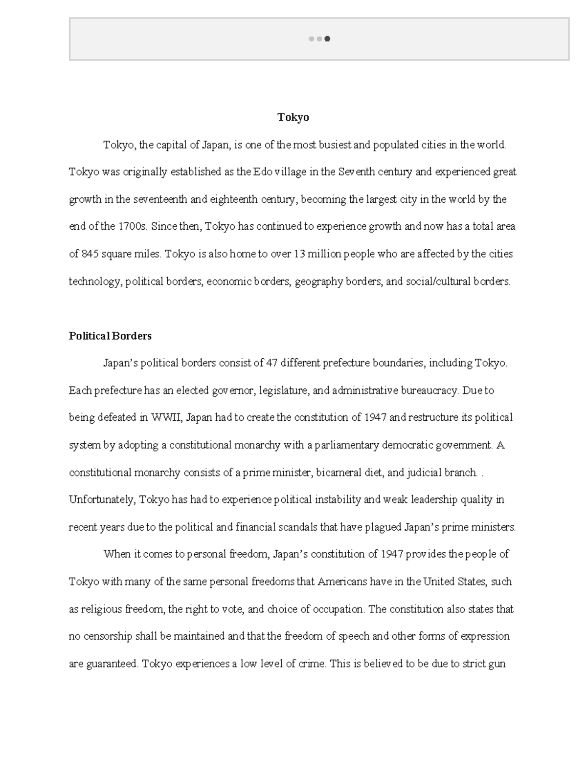 Tokyo Final - Tokyo Tokyo, the capital of Japan, is one of the most ...