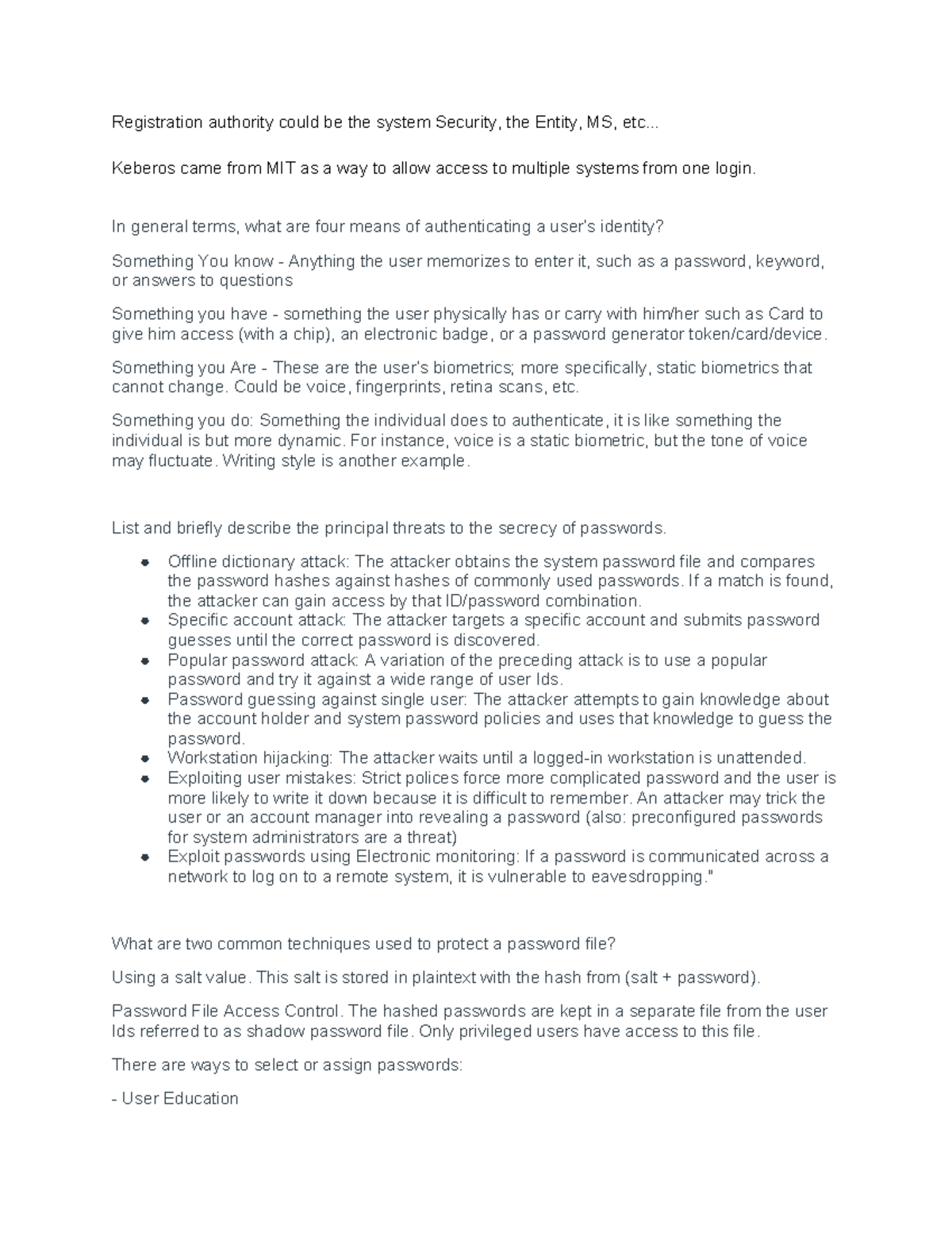 Info Sec Assignment 2 - Class Homework 2-1 North Campus weekend class Luis Guadalupe ...