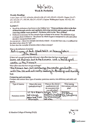 Nur166 Week 4 HW - NUR 166 - Studocu