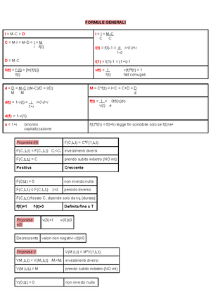 Formulario matematica finanziaria e attuariale - att. Rendita perpetua ...